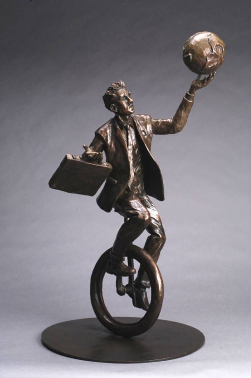 Balancing Act - Bronze - Jim Rennert - Meyer Gallery