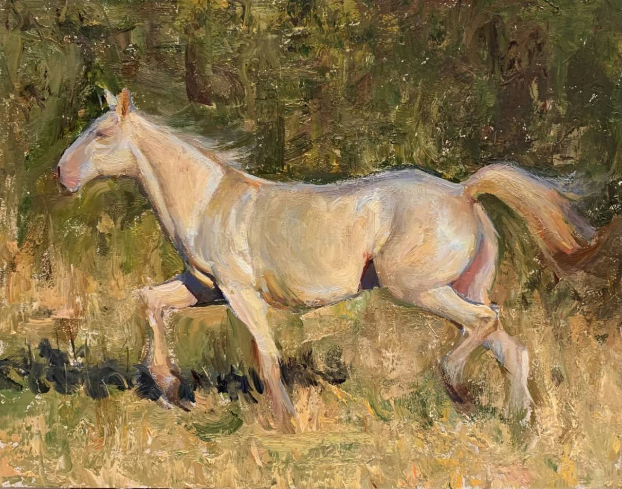 Trotting Along - Oil - Jared Rawle - Meyer Gallery
